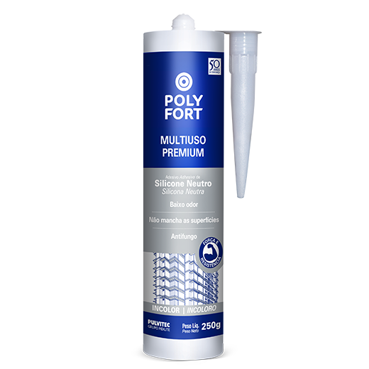 Polyfort Multiuso Premium | Silicone Neutro | Uso interno e externo